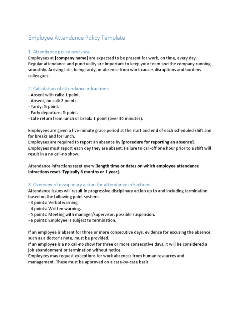 Employee Rules And Samples