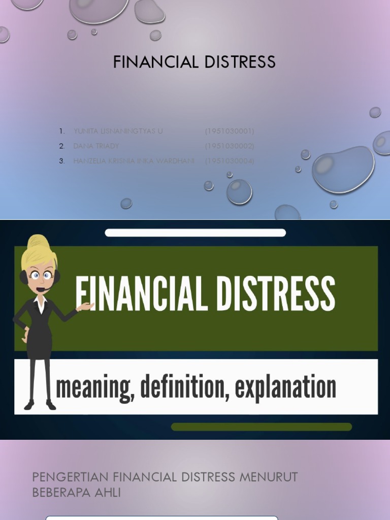 Pengertian dan Indikator Financial Distress | PDF