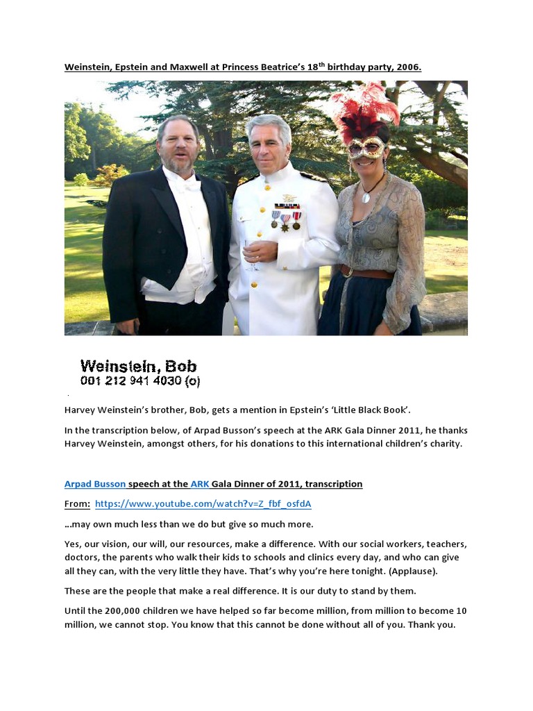 Arpad Busson Speech at The ARK Gala Dinner of 2011: Transcription | PDF ...