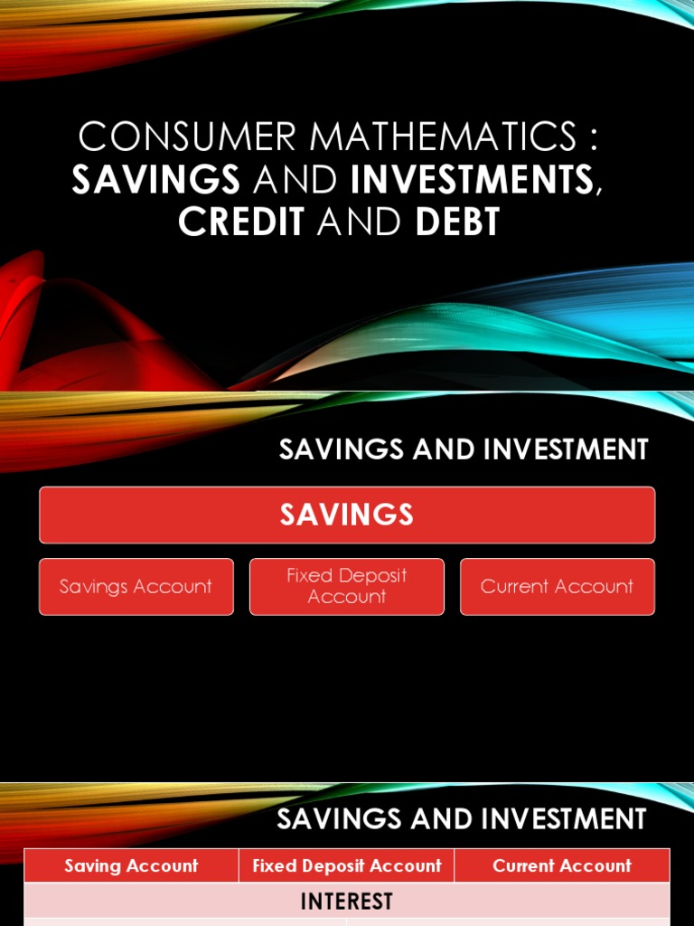 Consumer Mathematics | PDF | Interest | Investing