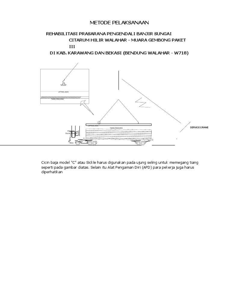 Metode Pelaksanaan Lifting Jack Tiang Pancang | PDF