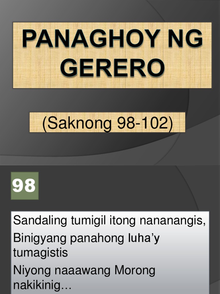 Panaghoy NG Gerero | PDF
