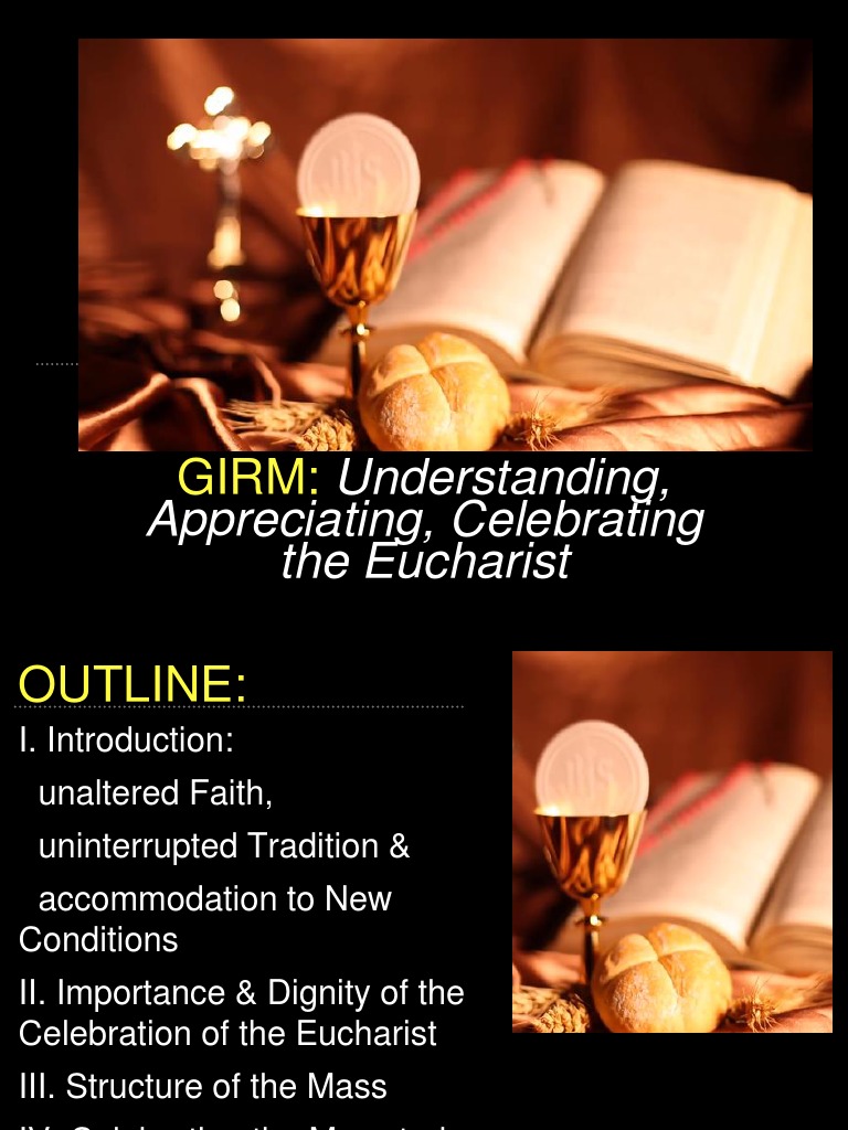GIRM | PDF | Eucharist | Mass (Liturgy)