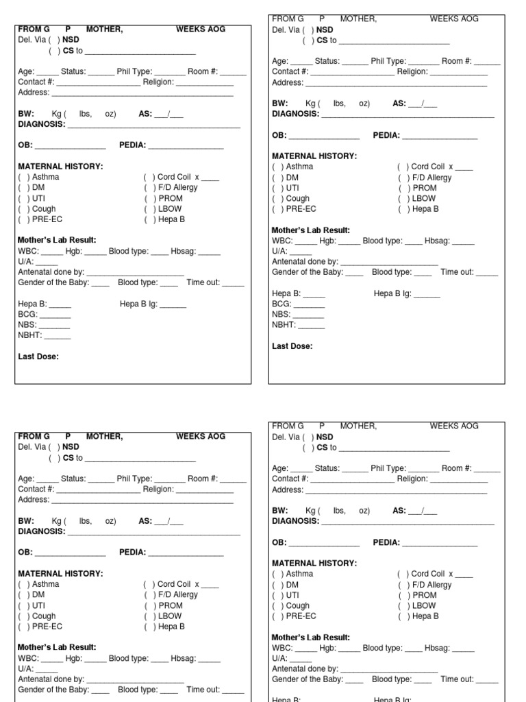 Kardex (NICU) | PDF | Medical Specialties | Immunology