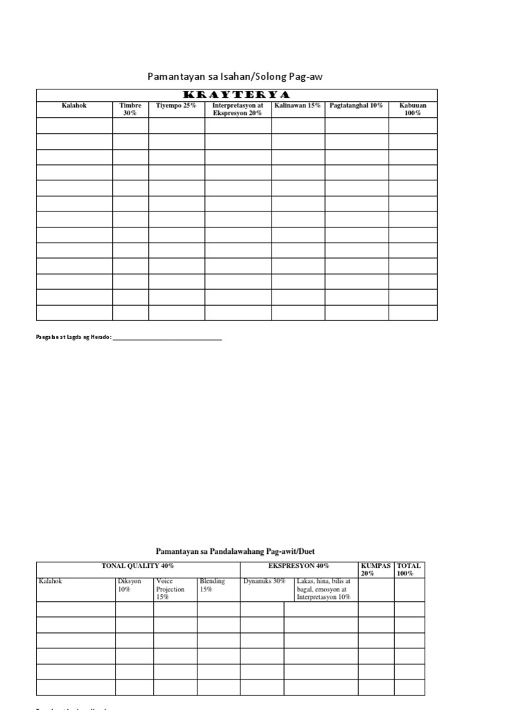 Pamantayan Sa Isahan | PDF
