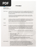 Aha Show Pitch Bible Guidelines | PDF | Screenplay