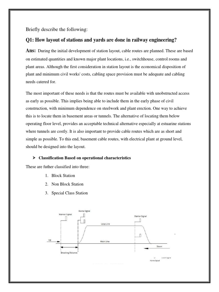 Transportation Engineering Assignment | PDF | Track (Rail Transport ...
