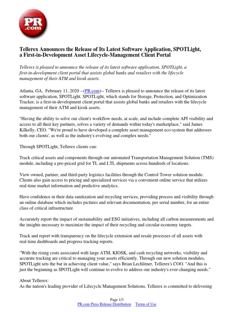 Tellerex Announces The Release of Its Latest Software Application ...