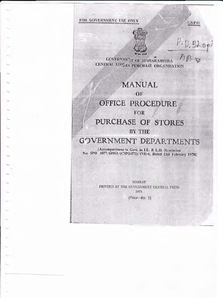 Manual Office Procedure Purchase of Store | PDF | Liquidated Damages ...