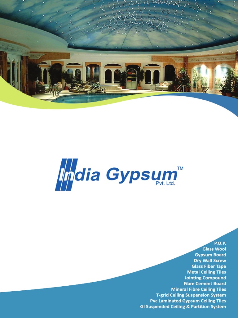 Product Catalog for Gypsum Ceiling and Partition Systems from India ...