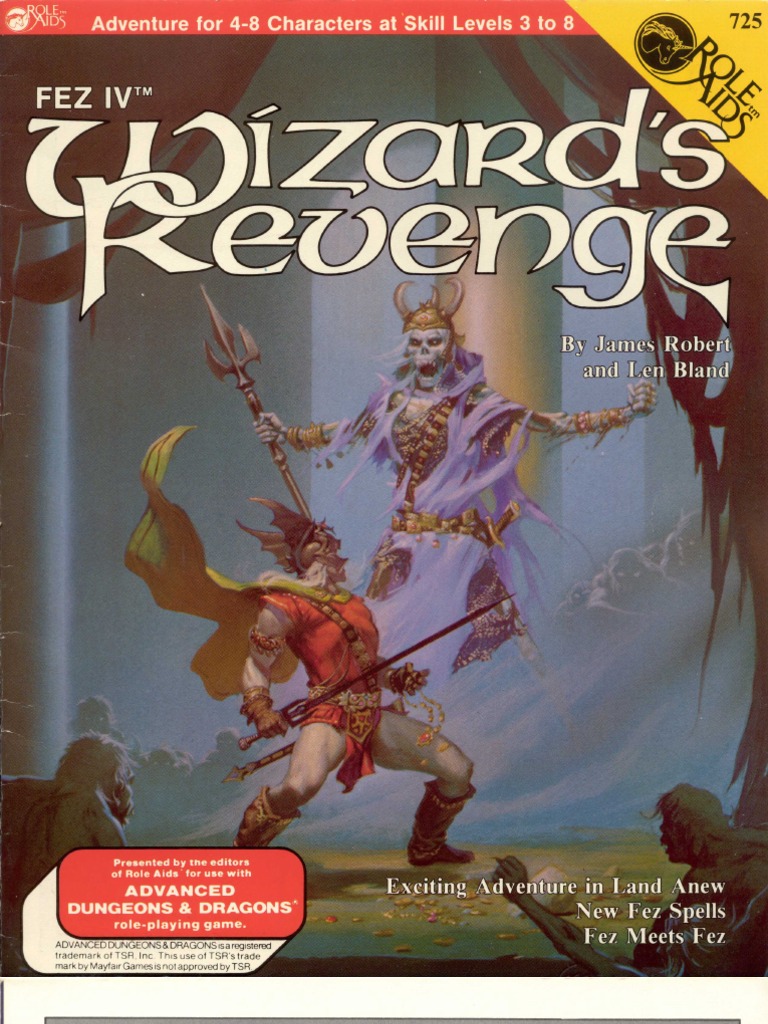 Mayfair Games - Role Aids - 725 - Fez IV - Wizards Revenge | PDF