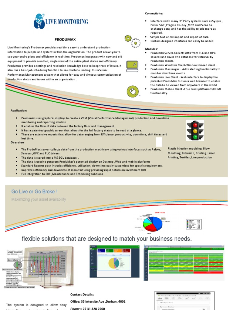 ProduMax Brochure | PDF | Graphical User Interfaces | User Interface