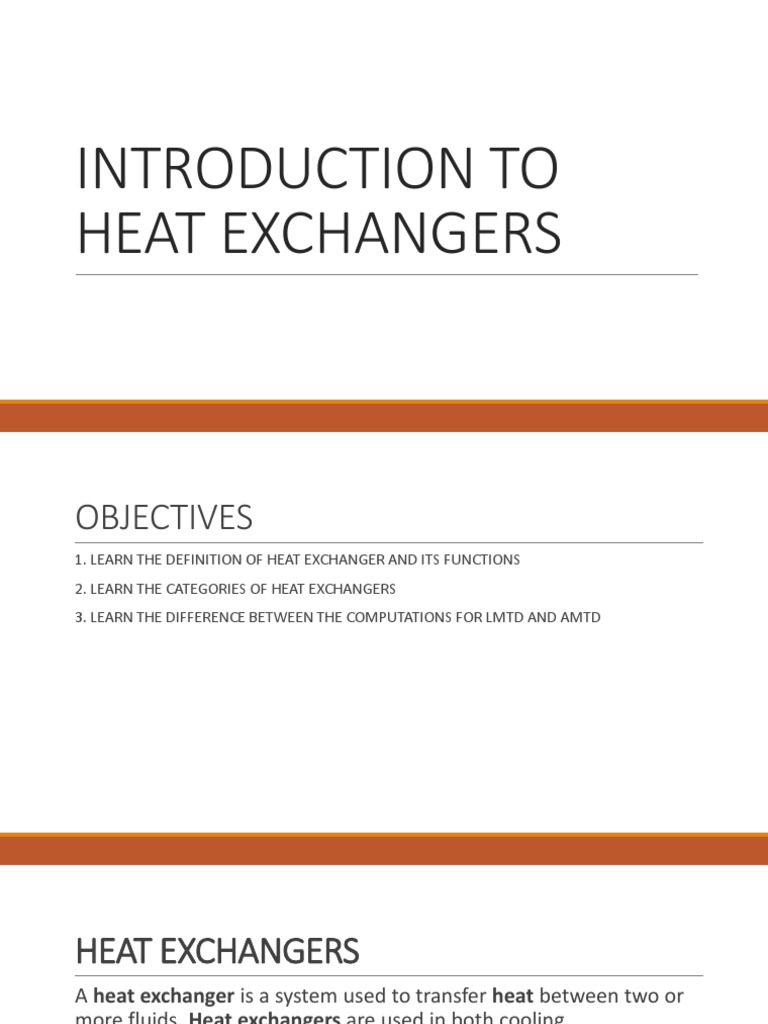 Introduction To Heat Exchangers | Download Free PDF | Heat Exchanger | Heat