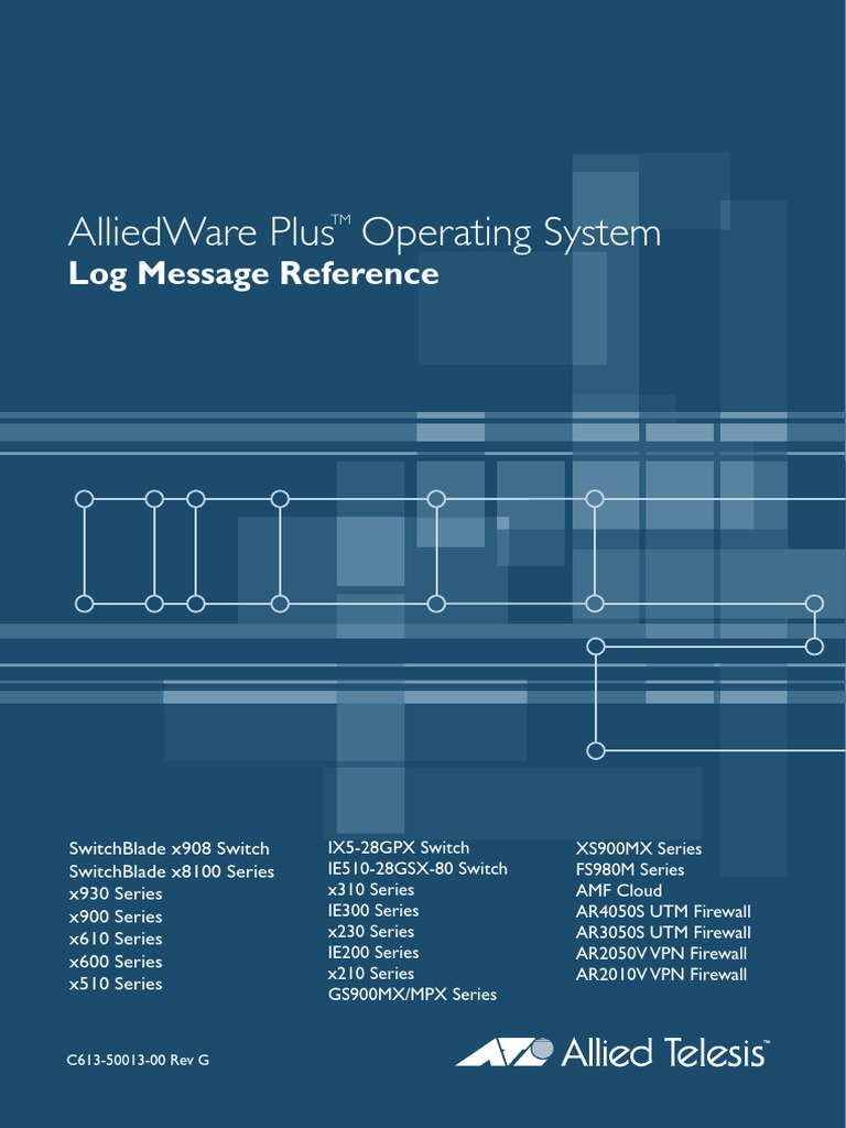 Awp Log Message Reference Revg PDF | PDF | Radius | Command Line Interface