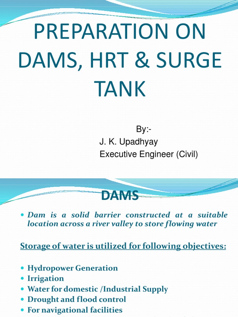 Dam HRT Surge Tank | PDF | Dam | Reservoir