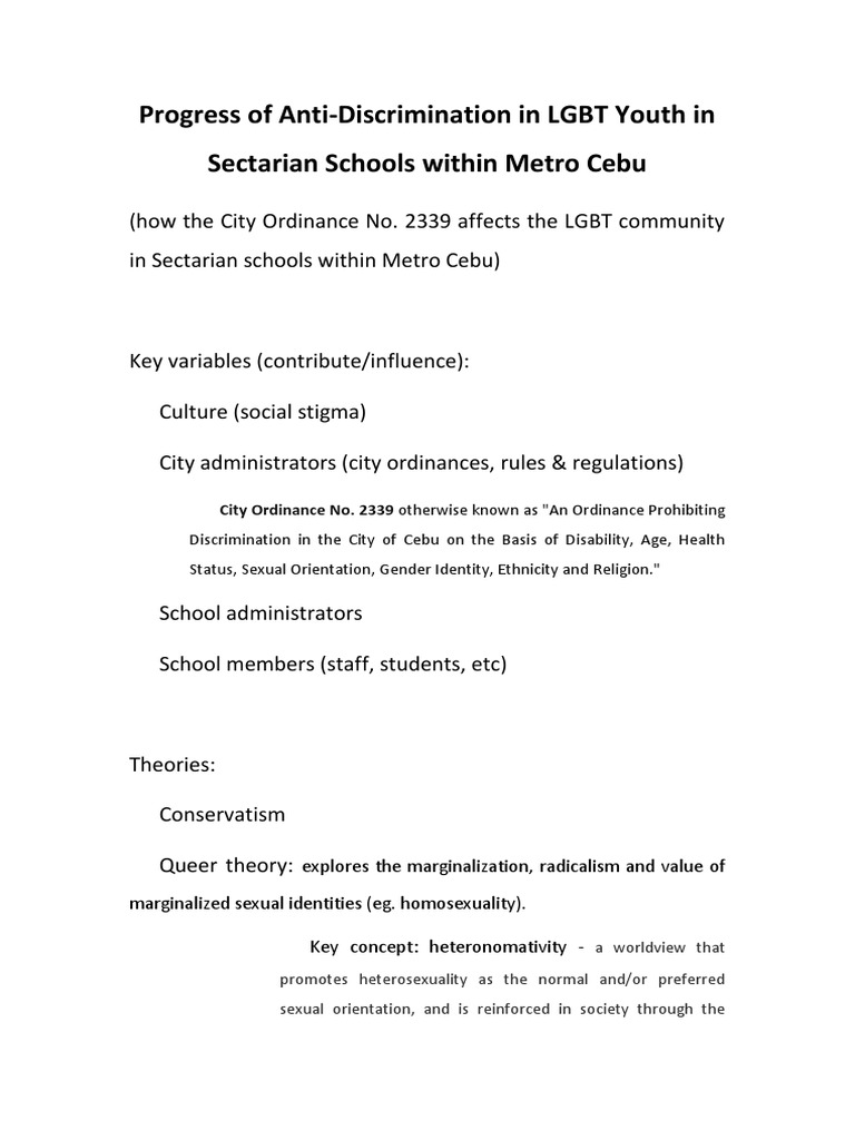 Theoretical Framework V1 Pdf Discrimination Queer Theory 1502
