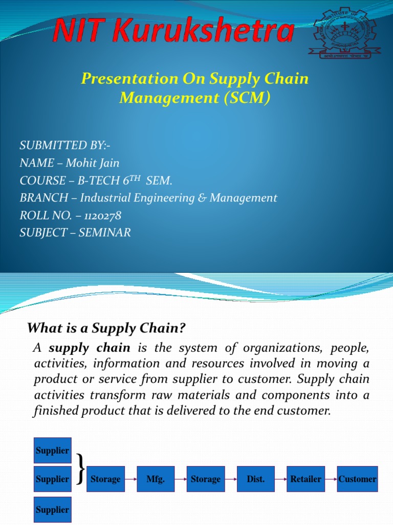SCM With Examples | PDF | Dell | Supply Chain