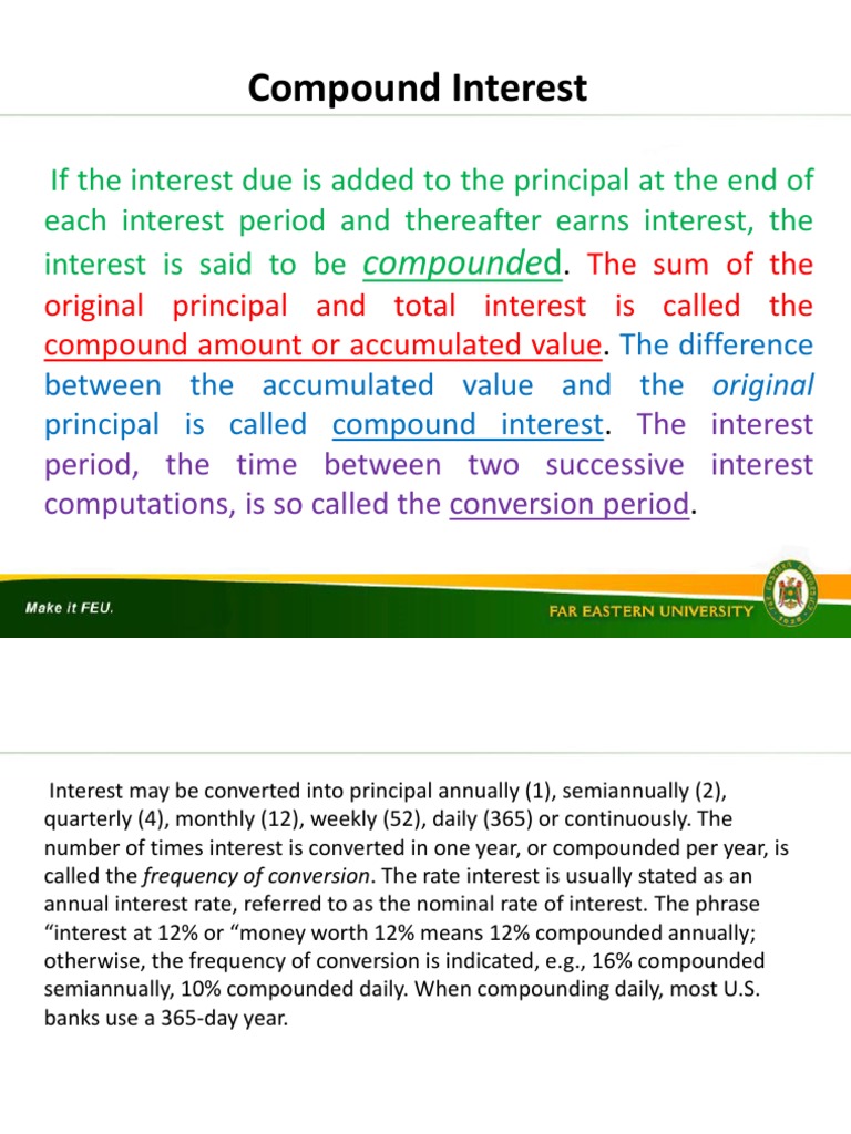 Compoun Interest New - 412310955 | PDF | Compound Interest | Present Value