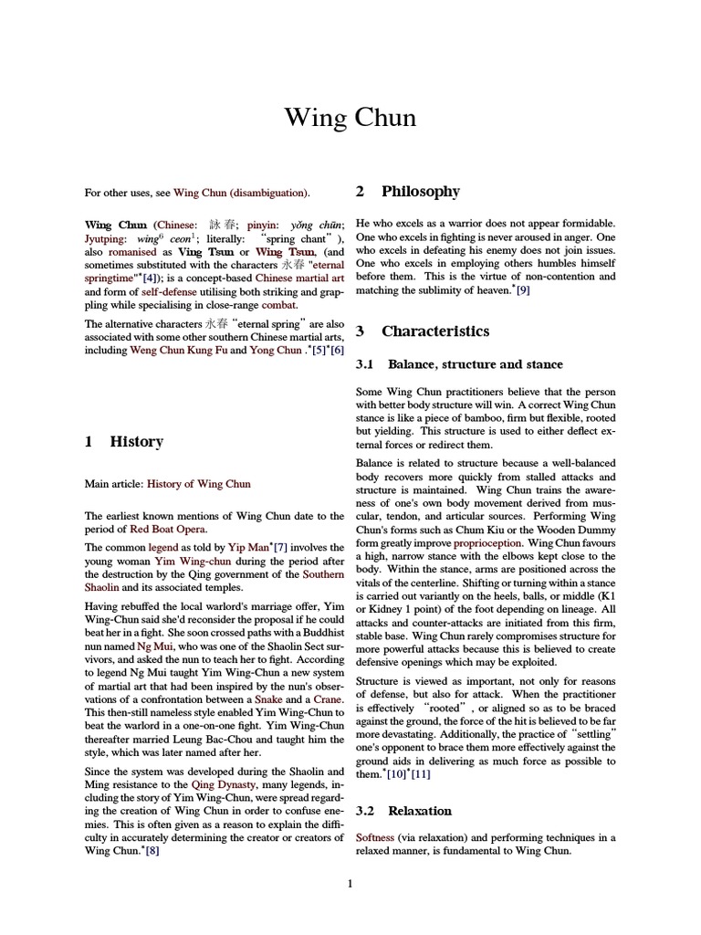Wing Chun PDF | PDF | Wing Chun | Chinese Martial Arts