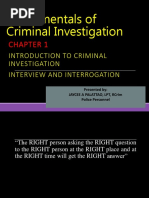 (Cdi 1) Fundamentals of Criminal Investigation | PDF | Crime Scene ...