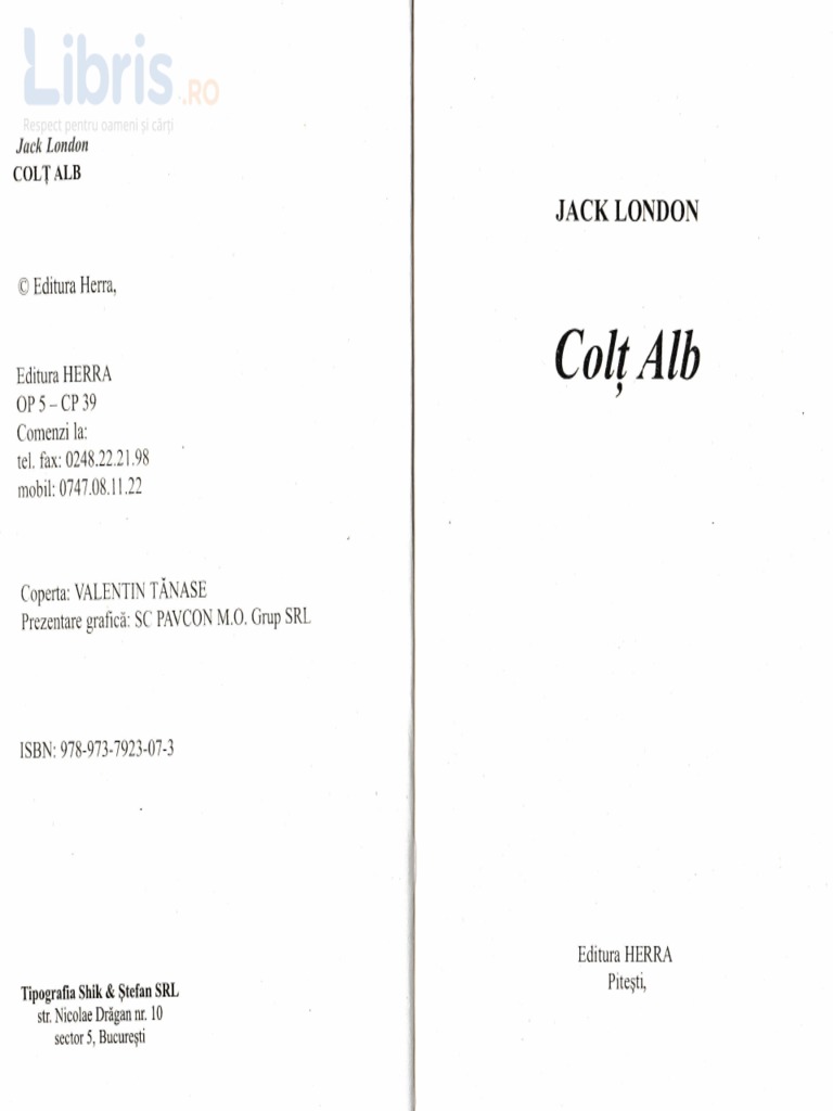 Colt Alb - Jack London | PDF