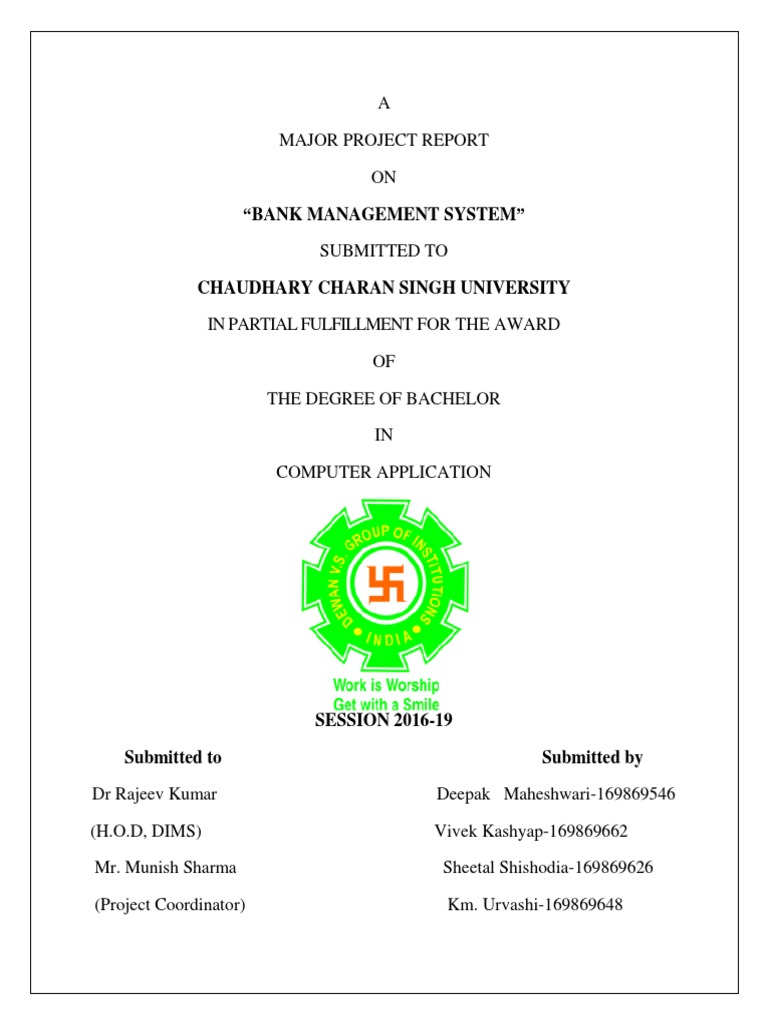 Bank Management System Report PDF | PDF | Java (Programming Language ...