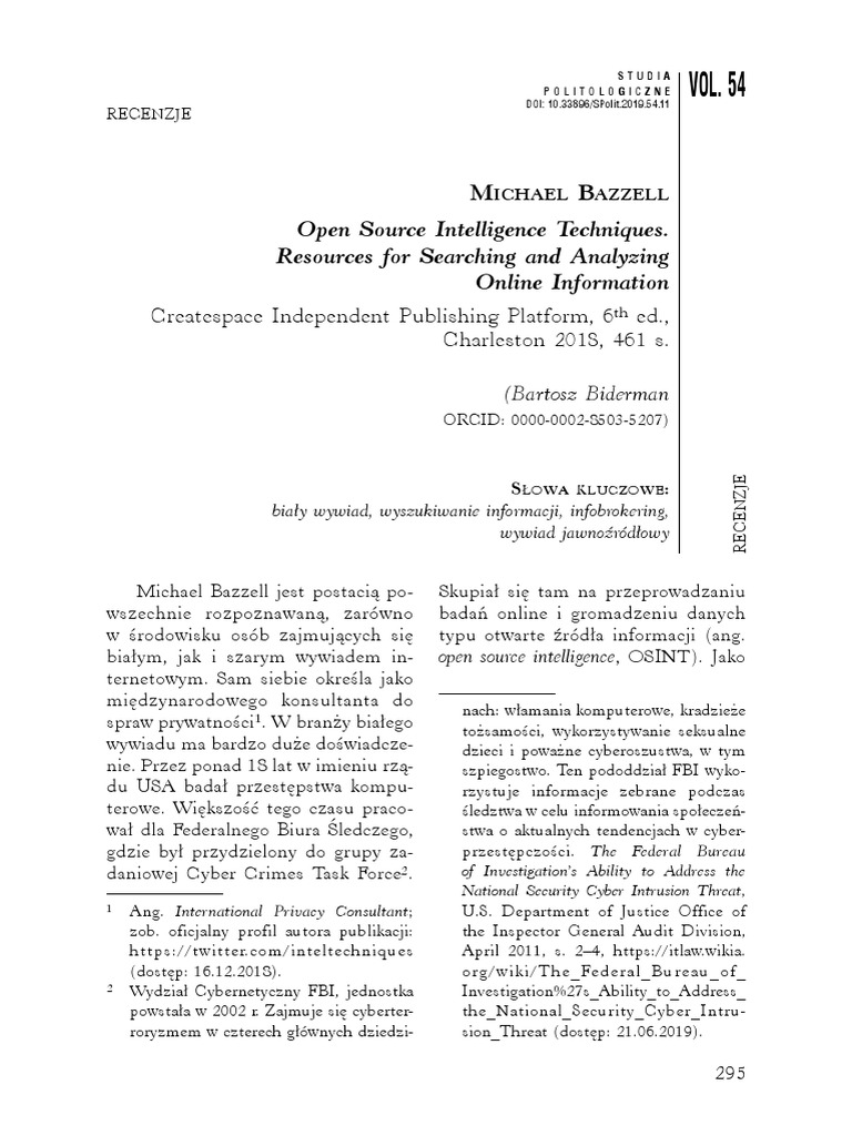 MICHAEL BAZZELL - Open PDF | PDF