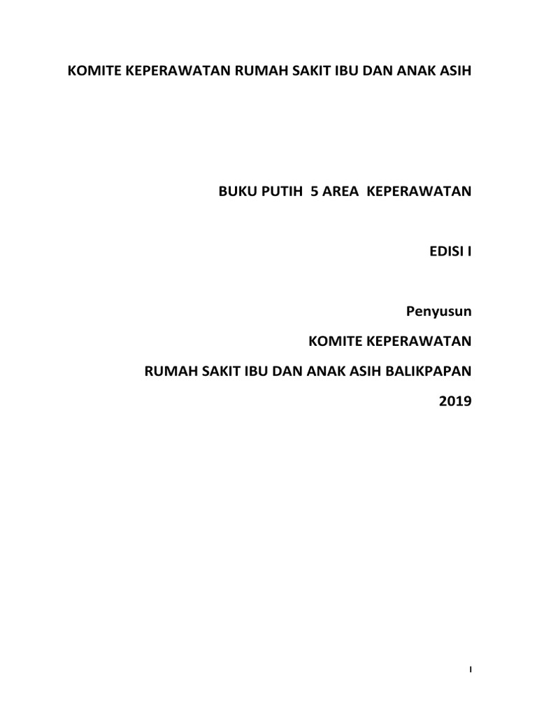 Buku Putih Rsia Asih | PDF