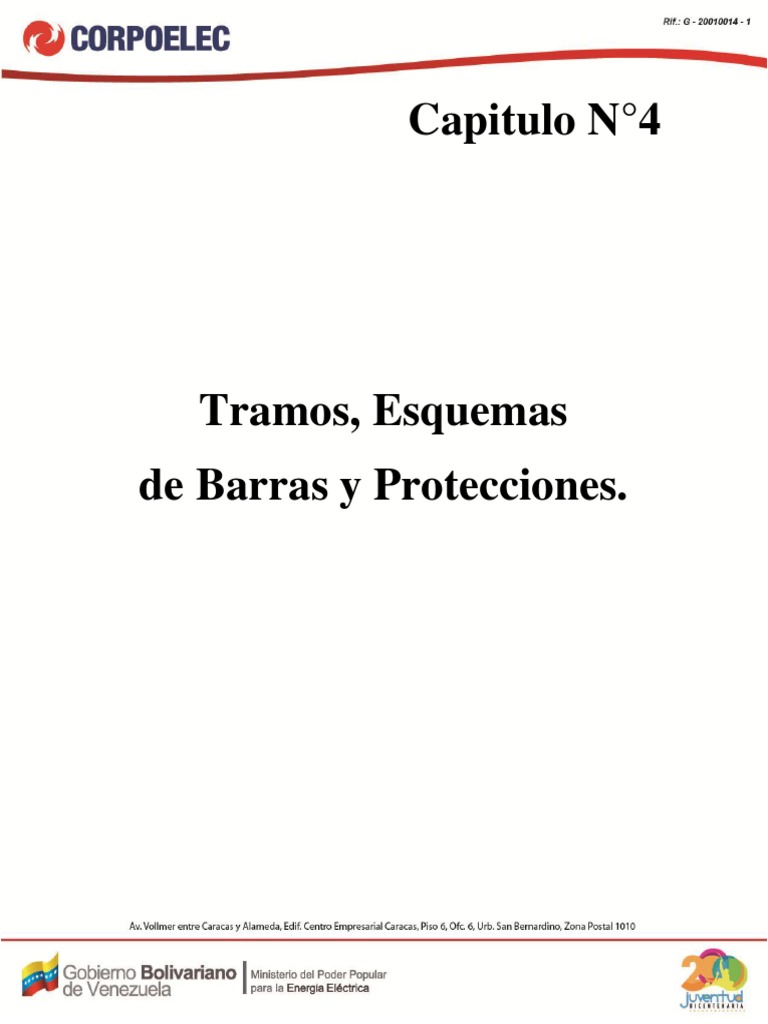Capitulo N°4 Tramos, Esquemas de Barras y Protecciones. | Descargar gratis PDF | Relé ...