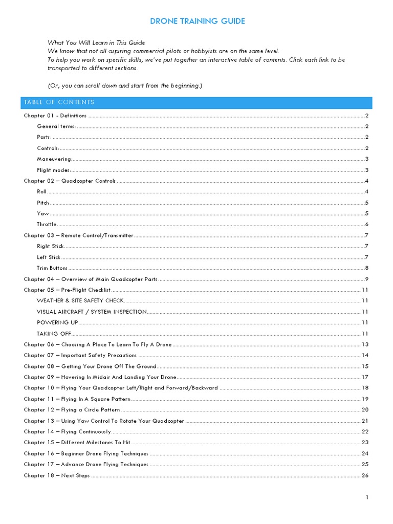 Drone Guide 101 | PDF | Quadcopter | Helicopter