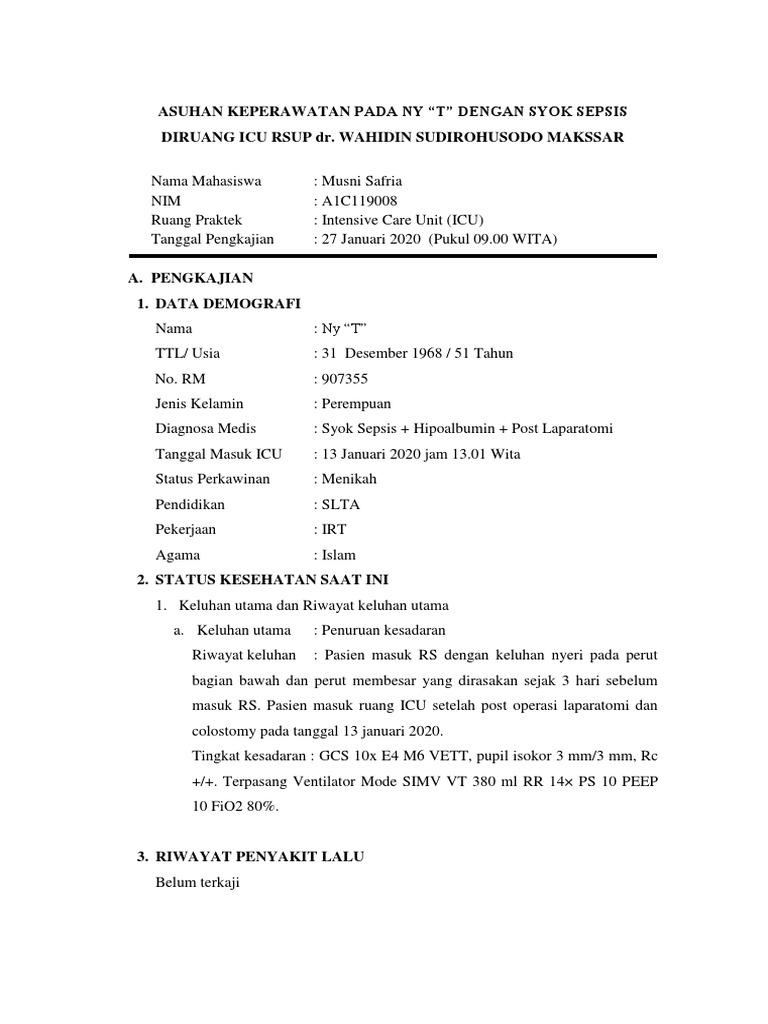 ASKEP - Syok Sepsis | PDF