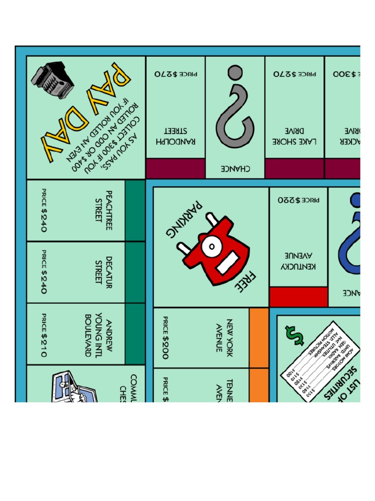 Ultimate Monopoly Board Printable | PDF