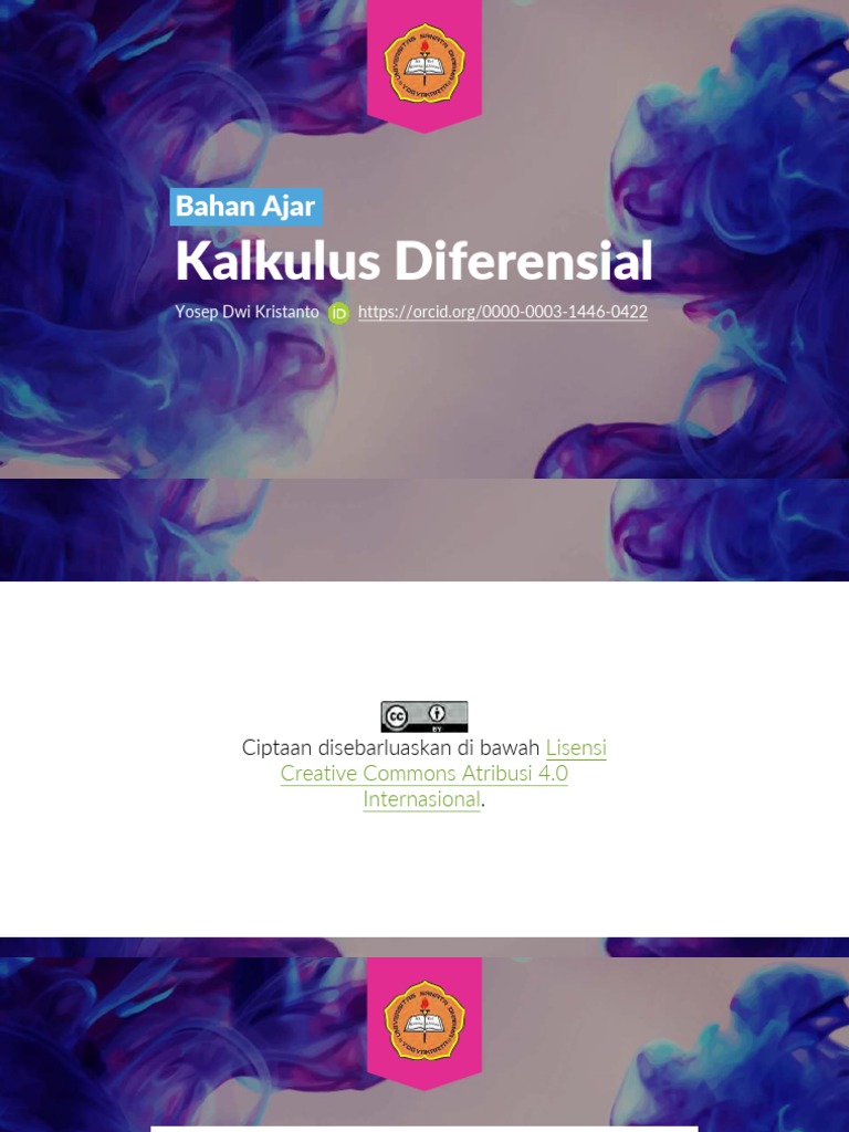 Bahan Ajar Kalkulus Diferensial | PDF