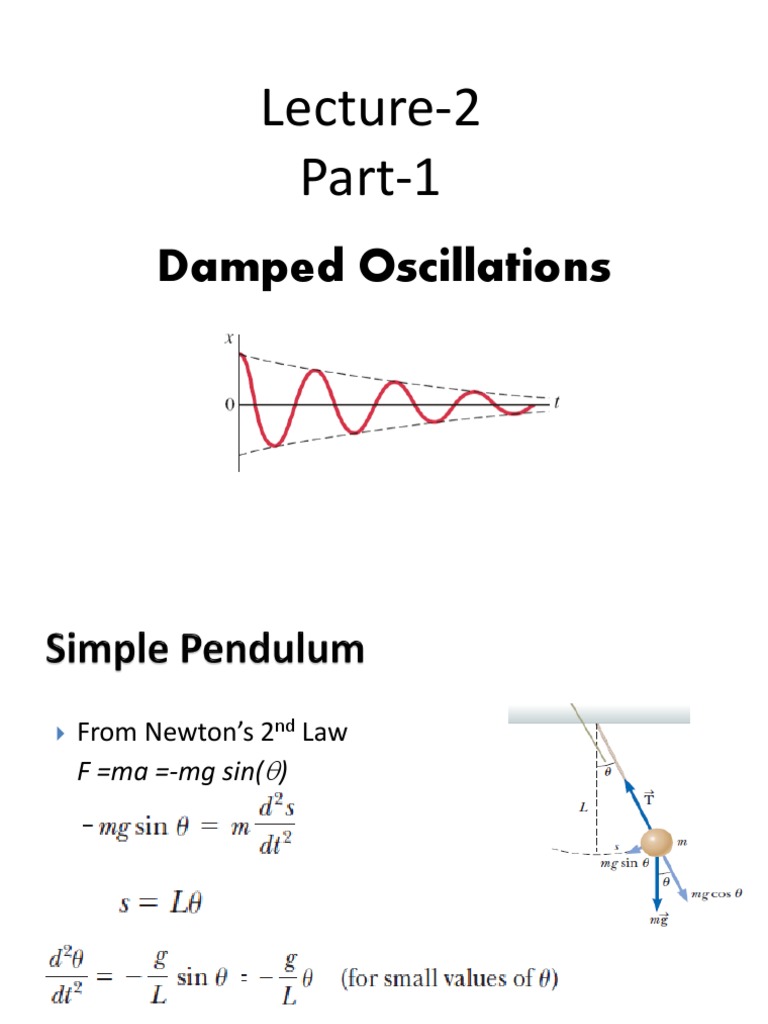 Damped, Forced, and Resonant Oscillations | PDF | Resonance | Oscillation
