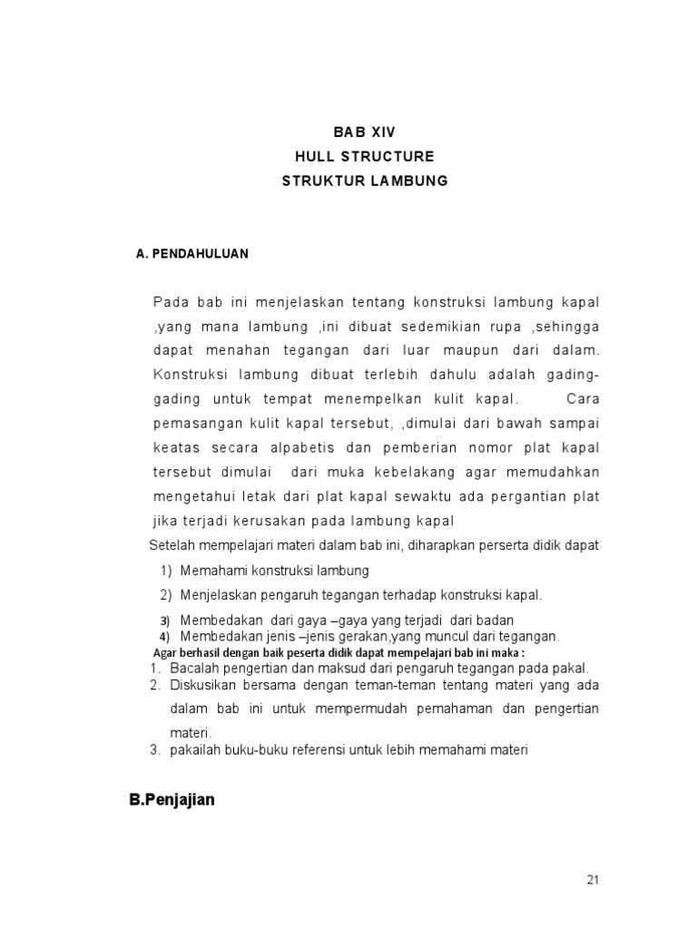 Bab Xiv Hull Structure | PDF