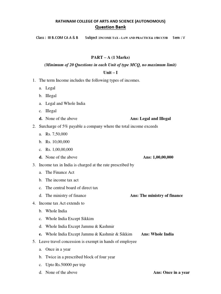 Income Tax Note | PDF | Employee Benefits | Taxes