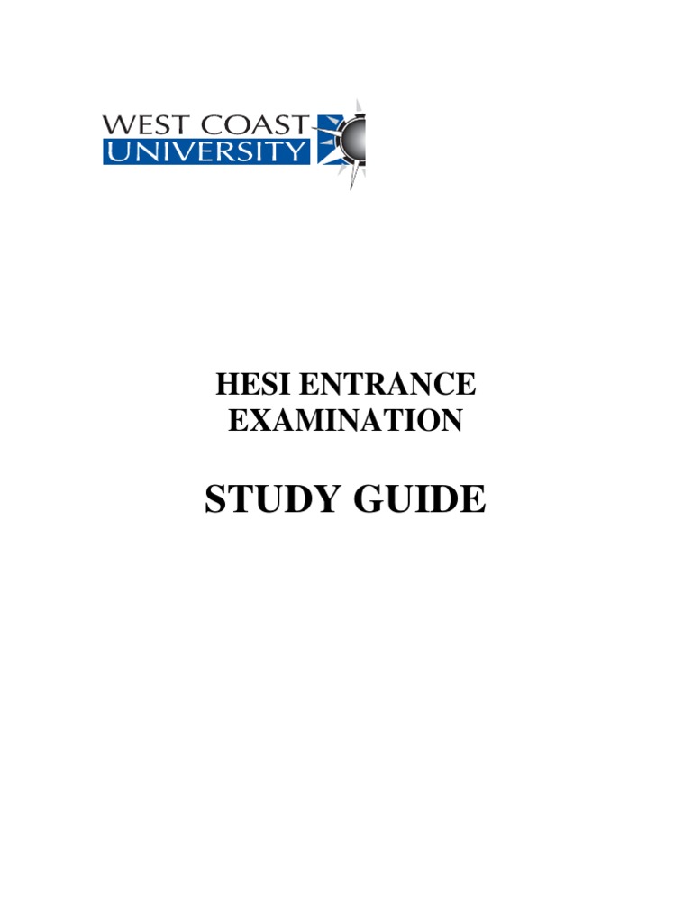 Hesi StudyGuide | PDF | Fraction (Mathematics) | Division (Mathematics)