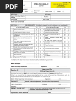 GAS Testing Form - Sample | PDF | Materials | Gases
