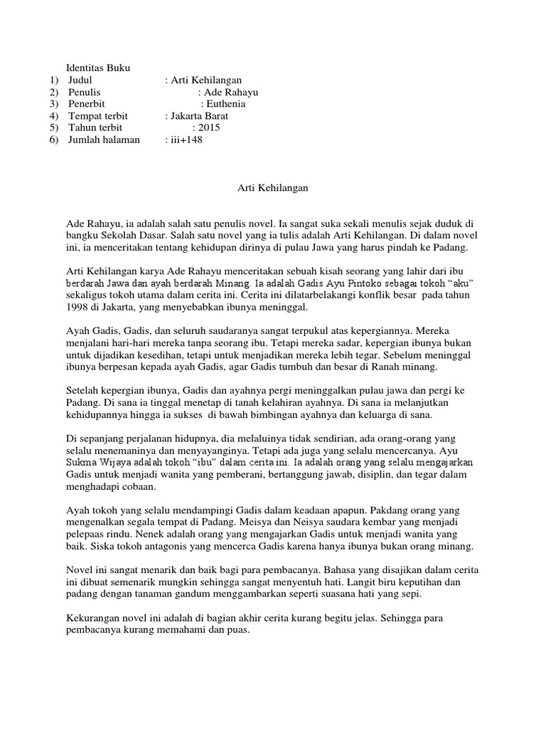 Contoh Ulasan Buku | PDF