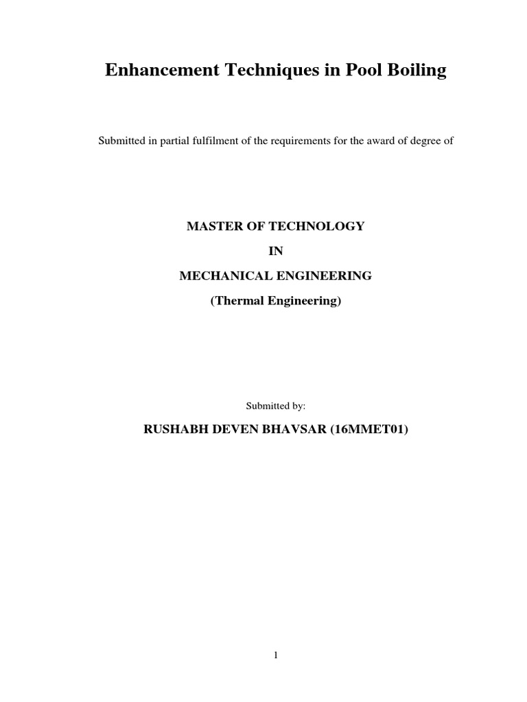 Pool Boiling | PDF | Boiling | Heat Transfer