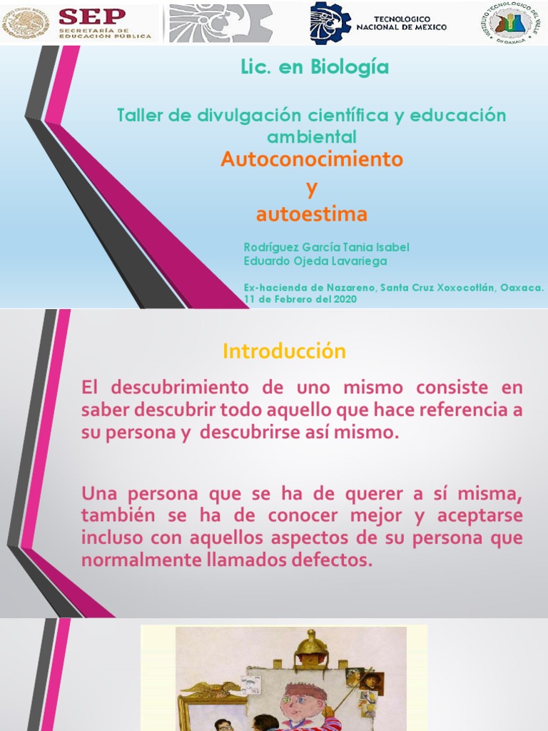 Autoconocimiento y Autoestima | PDF | Ciencias del comportamiento | Epistemología