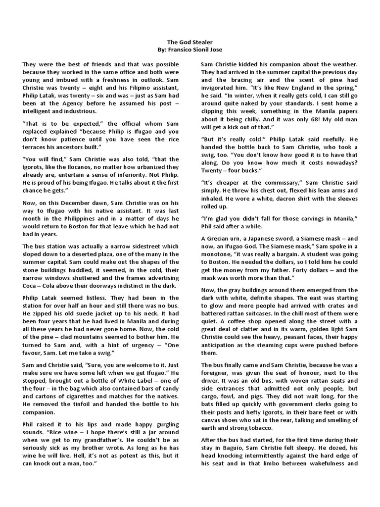 The God Stealer | Download Free PDF | Soul | Nature