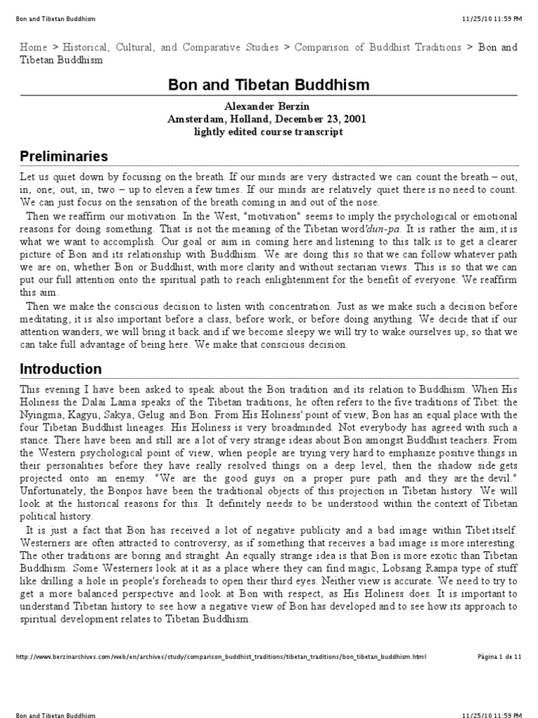 Bon and Tibetan Buddhism | PDF | Nyingma | Tibetan Buddhism