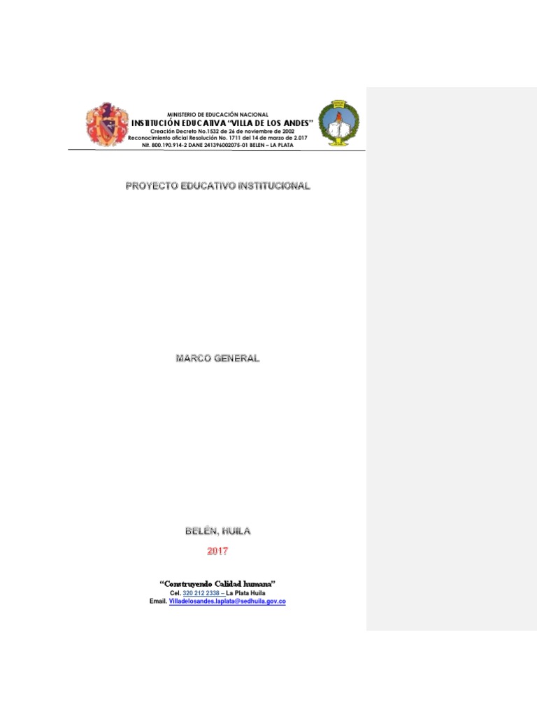 Marco General Pei para Ajustar y Actualizar | PDF | Educación ...