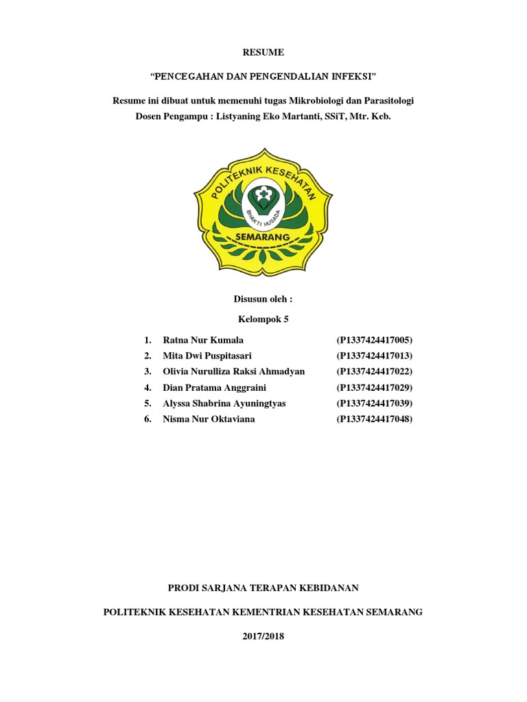 Kel 5 Infeksi Dan Infeksi Nosokomial | PDF