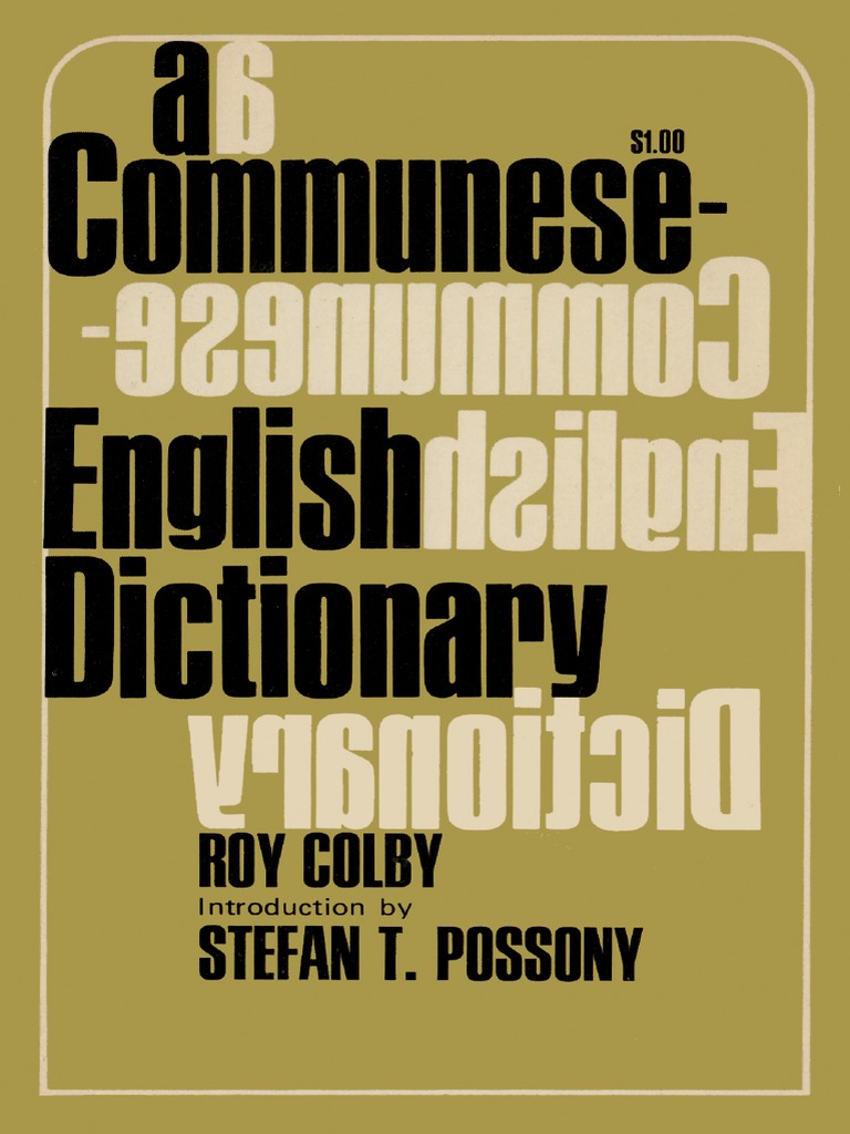 Roy Colby - A Communese-English Dictionary | PDF | Communism ...
