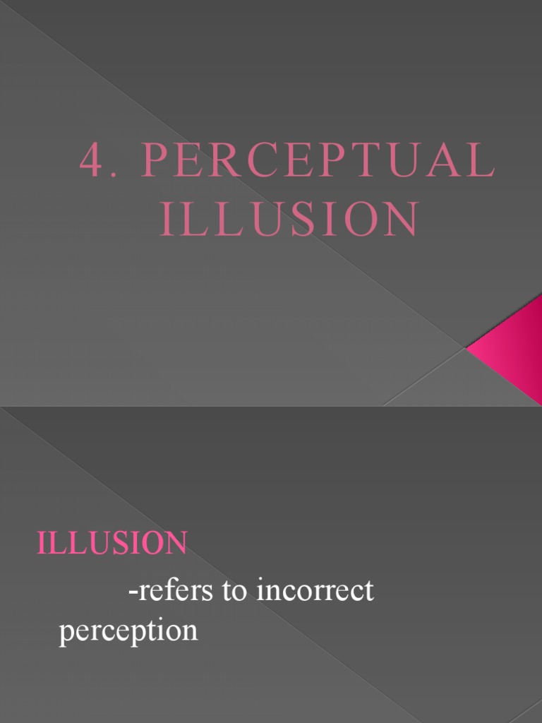 Perceptual Illusion | PDF