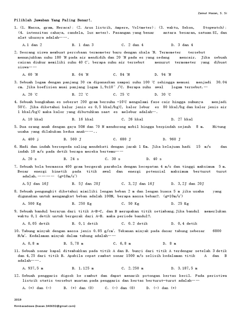 Soal Latihan Olimpiade | PDF