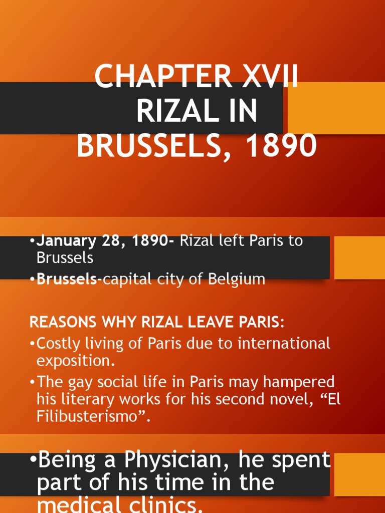 Rizal in Brussels | PDF | Tagalog Language | Philippines