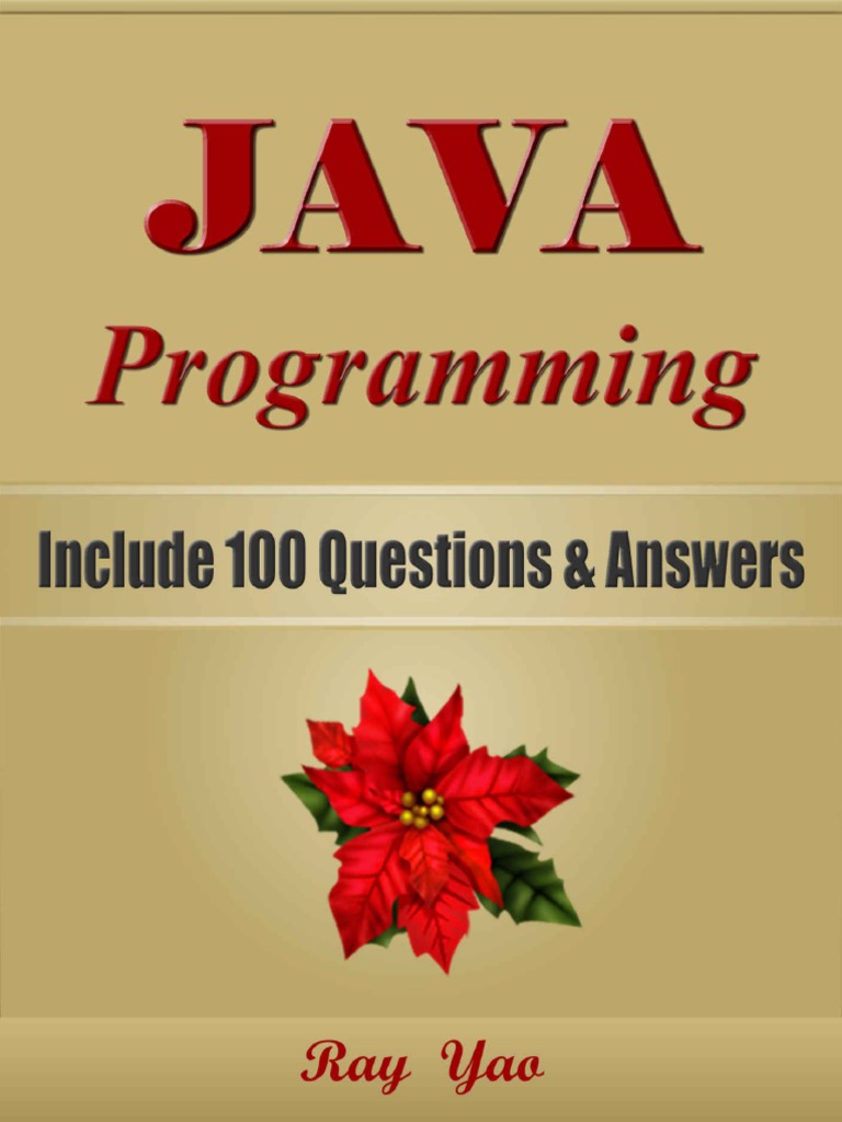 Java Programming Include 100 Questions And Answers Pdf Control Flow Method Computer